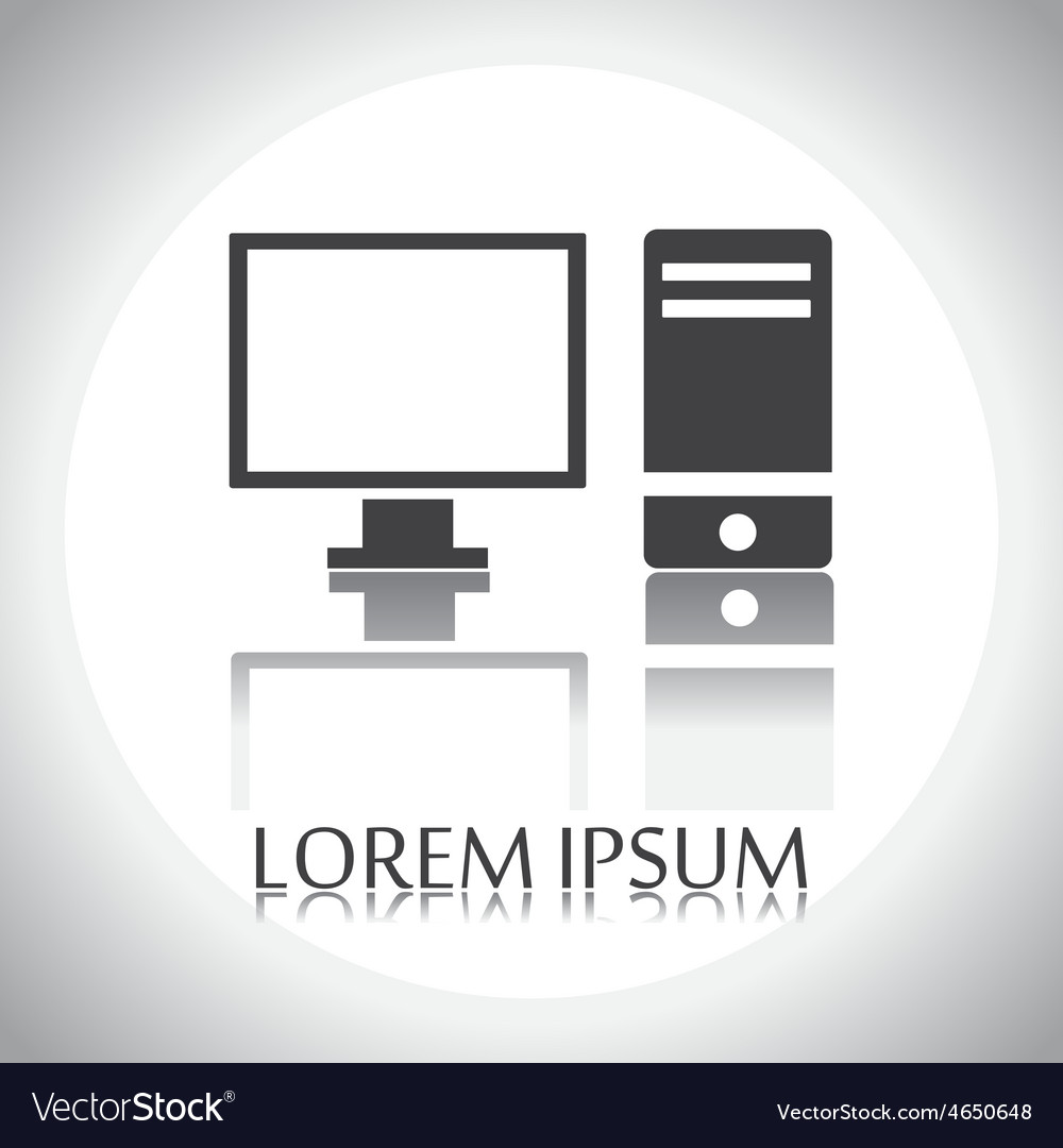 Computer logo Royalty Free Vector Image - VectorStock