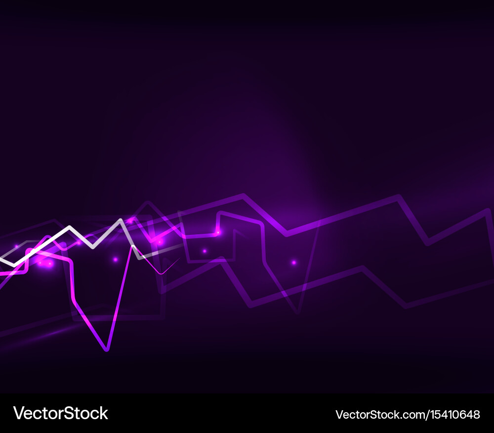 Neon lightning background Royalty Free Vector Image