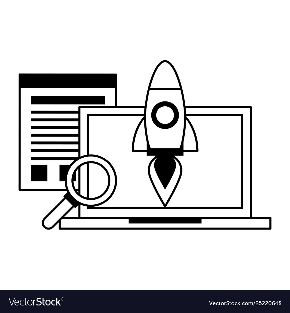 Technology software tools cartoon Royalty Free Vector Image