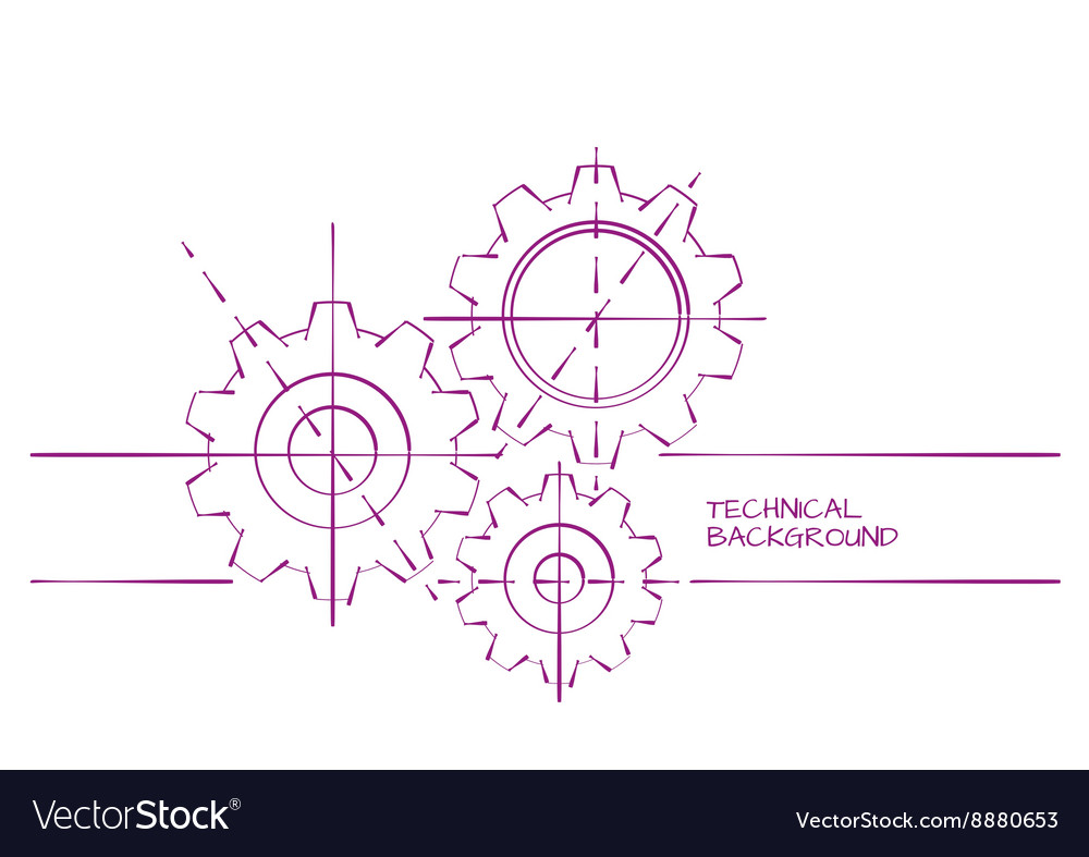 Abstract technical background Royalty Free Vector Image