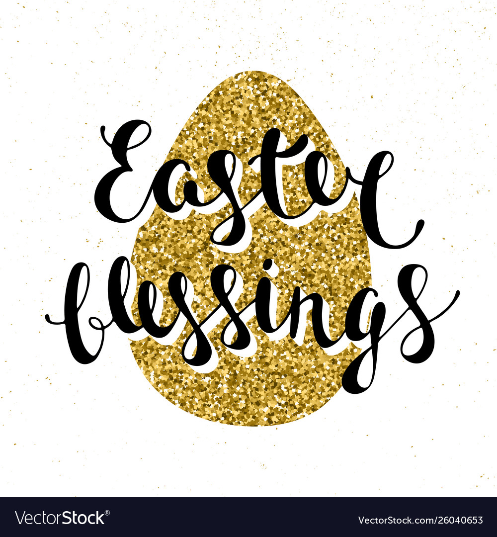 Easter typography design elements for greeting Vector Image