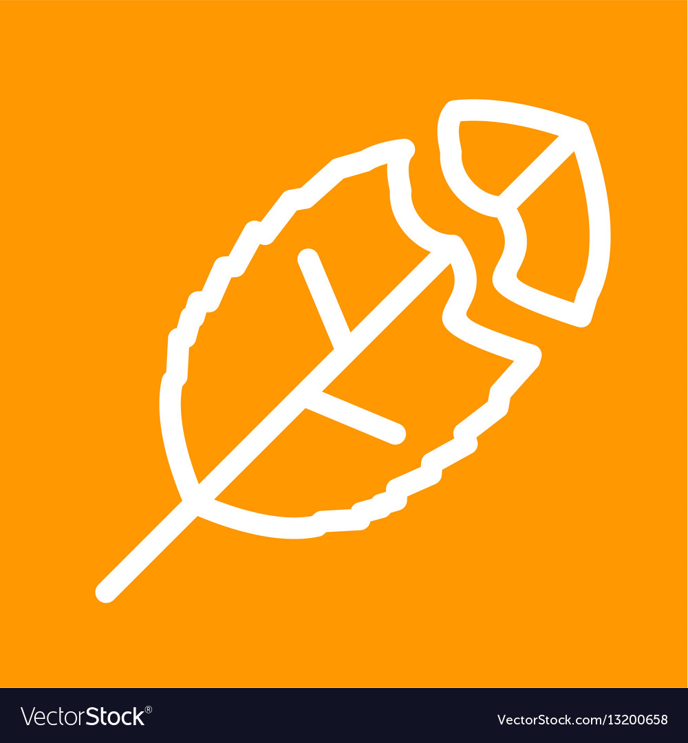 Broken leaf Royalty Free Vector Image - VectorStock