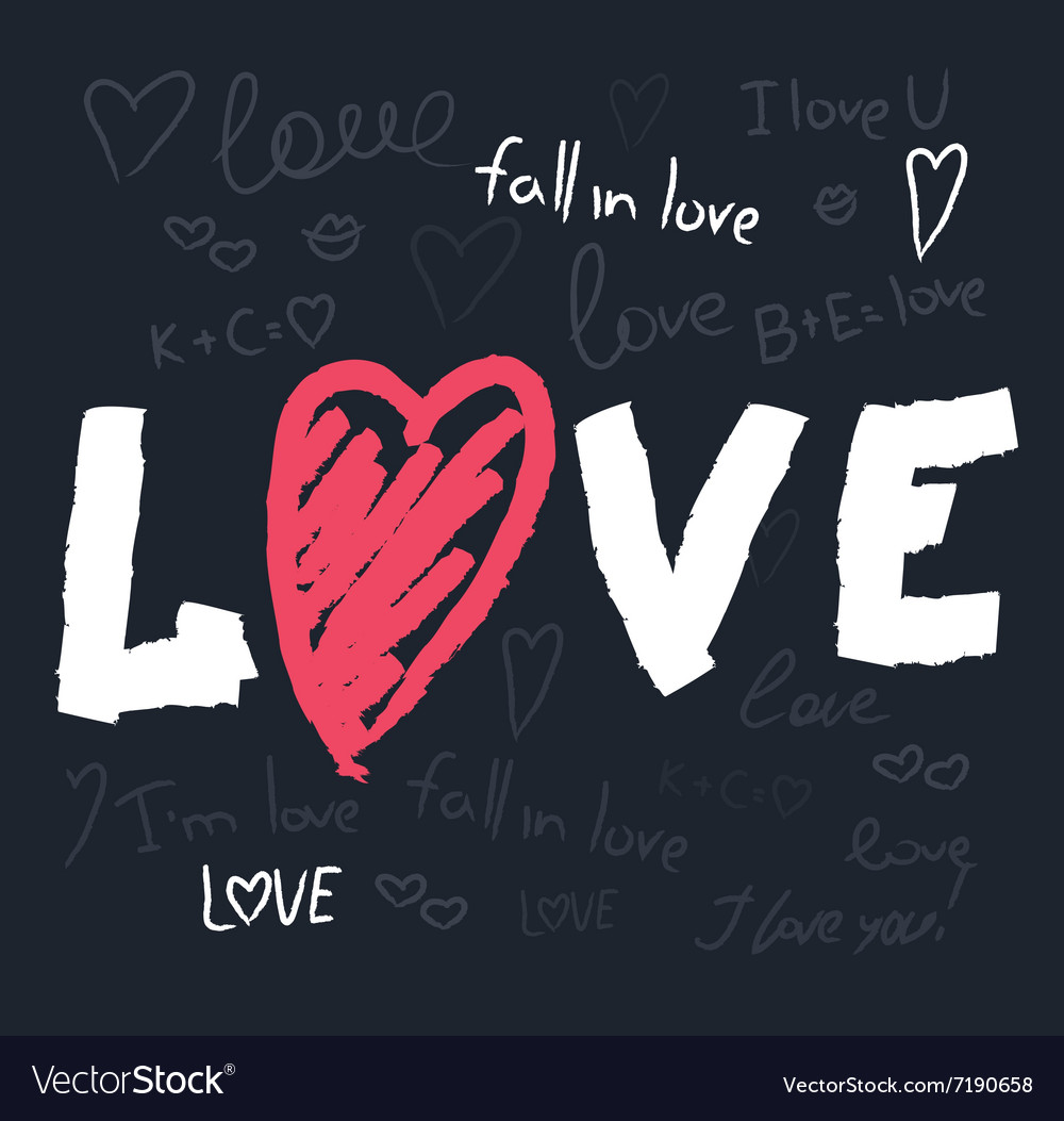 Love text pattern Royalty Free Vector Image - VectorStock