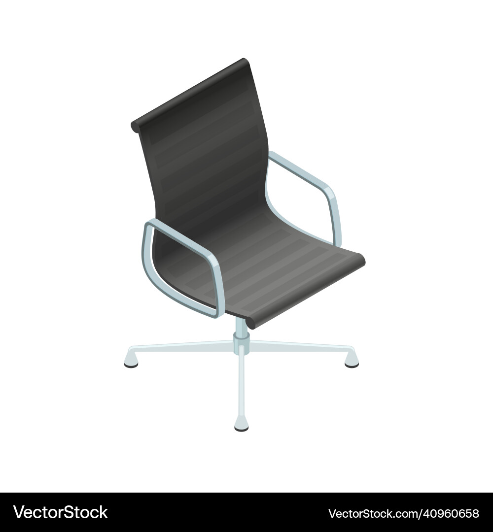 Office modern chair isometric element of modern Vector Image