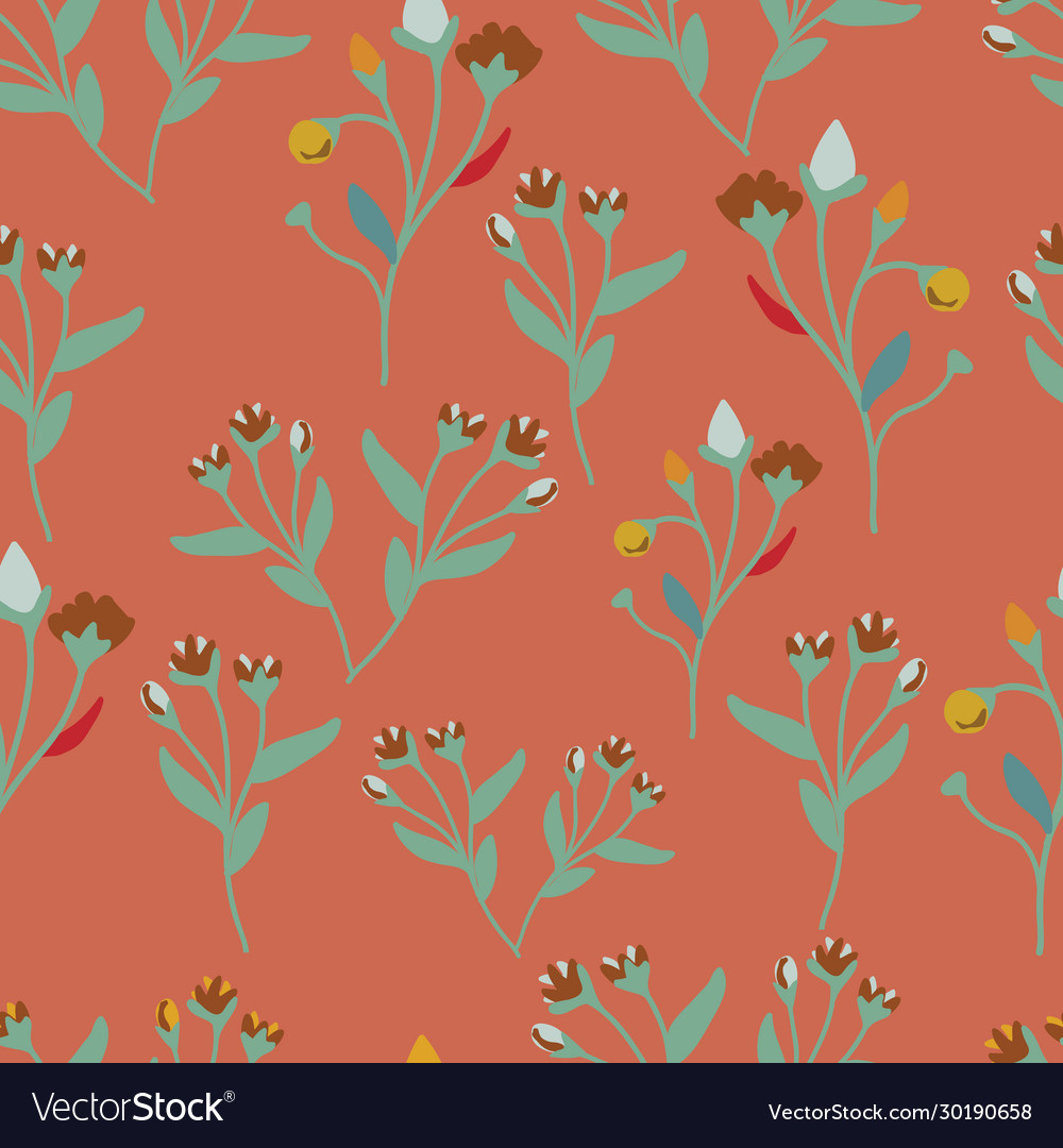 Orange seamless pattern background Royalty Free Vector Image