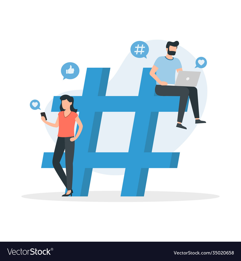 People with laptops and smartphones are sitting Vector Image