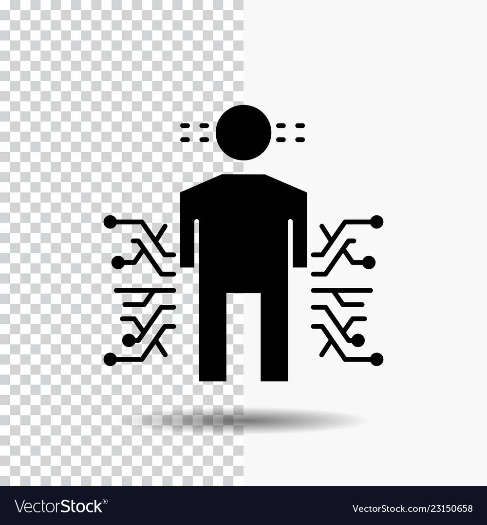 Sensor body data human science glyph icon Vector Image Sensor body data human science glyph icon Vector Image