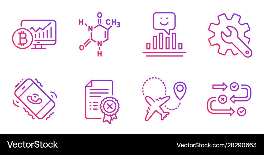 Customisation smile and chemical formula icons Vector Image