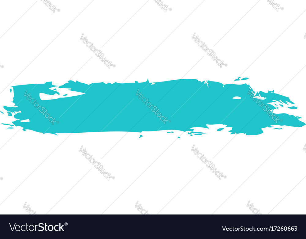 Green paint brushstroke Royalty Free Vector Image