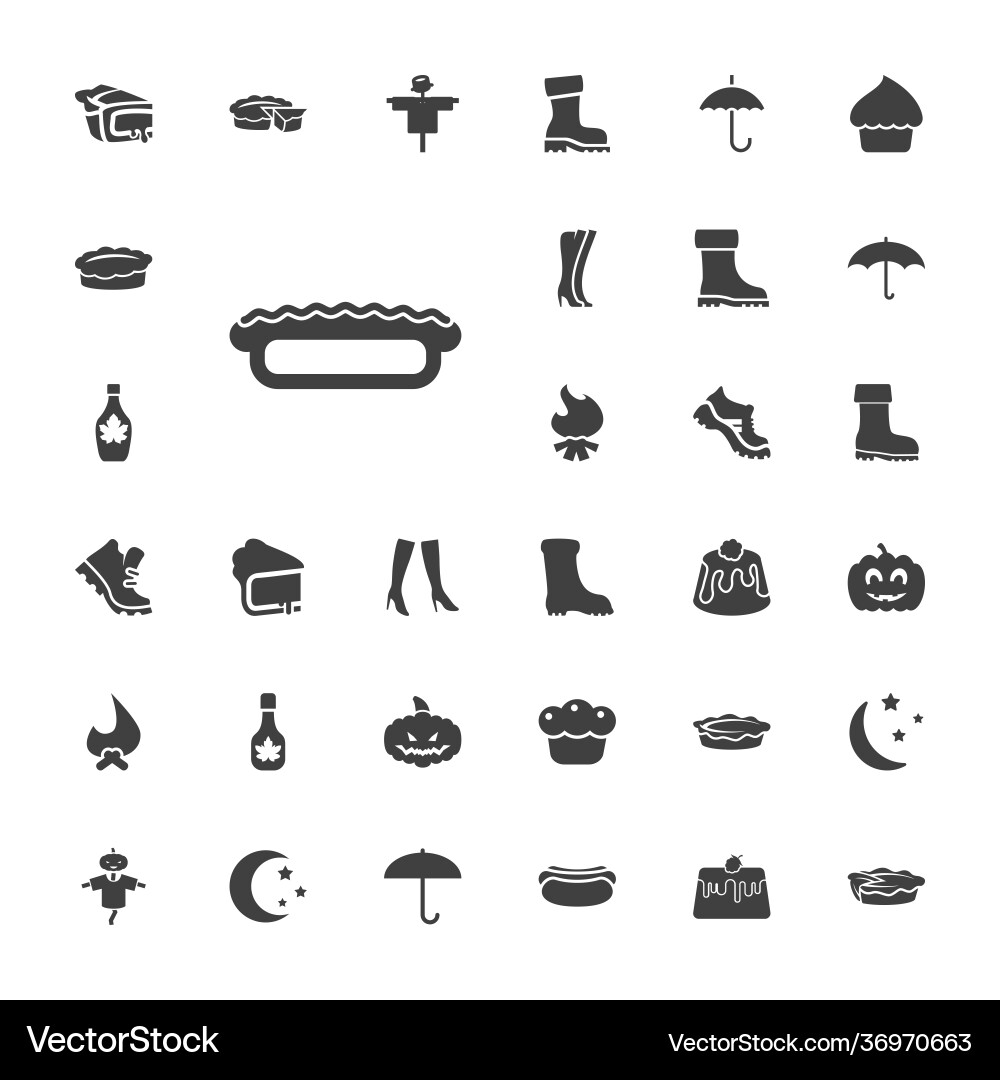 Seasonal icons Royalty Free Vector Image - VectorStock