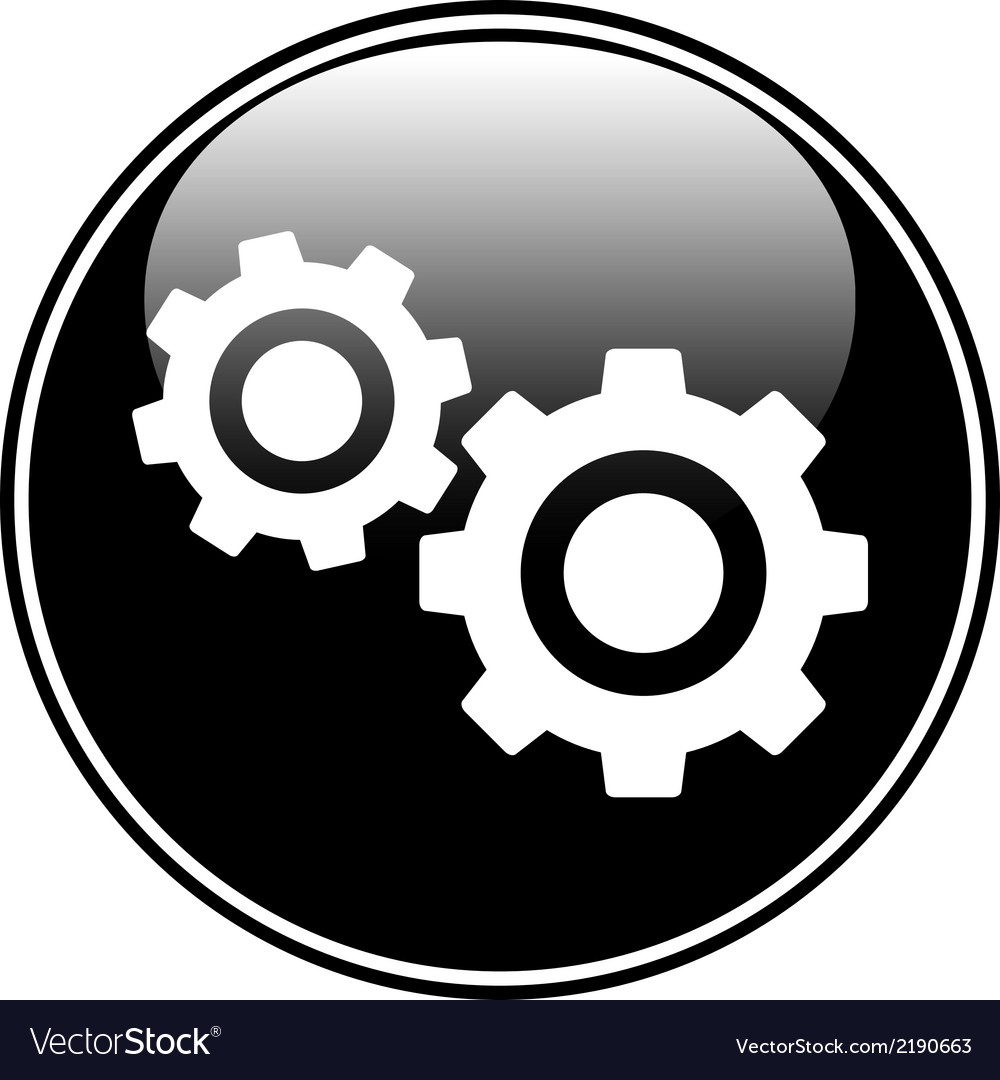 Settings Button Royalty Free Vector Image VectorStock