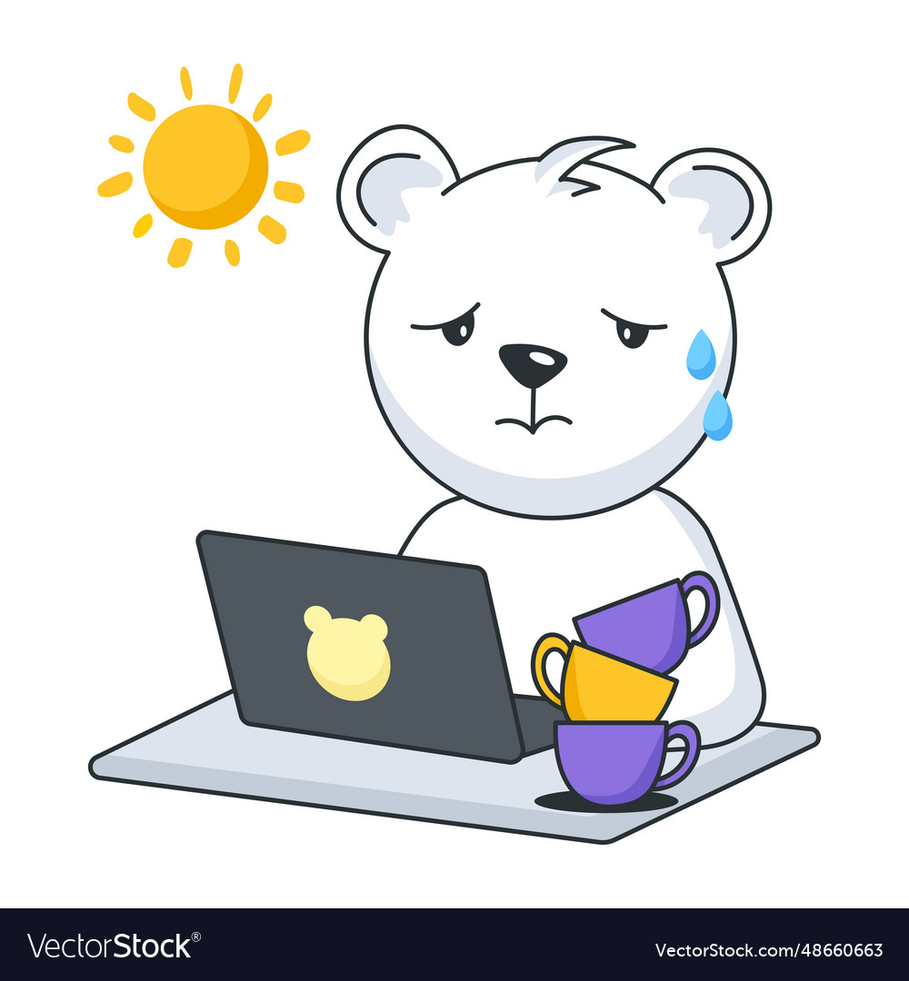 Work fatigue Royalty Free Vector Image - VectorStock