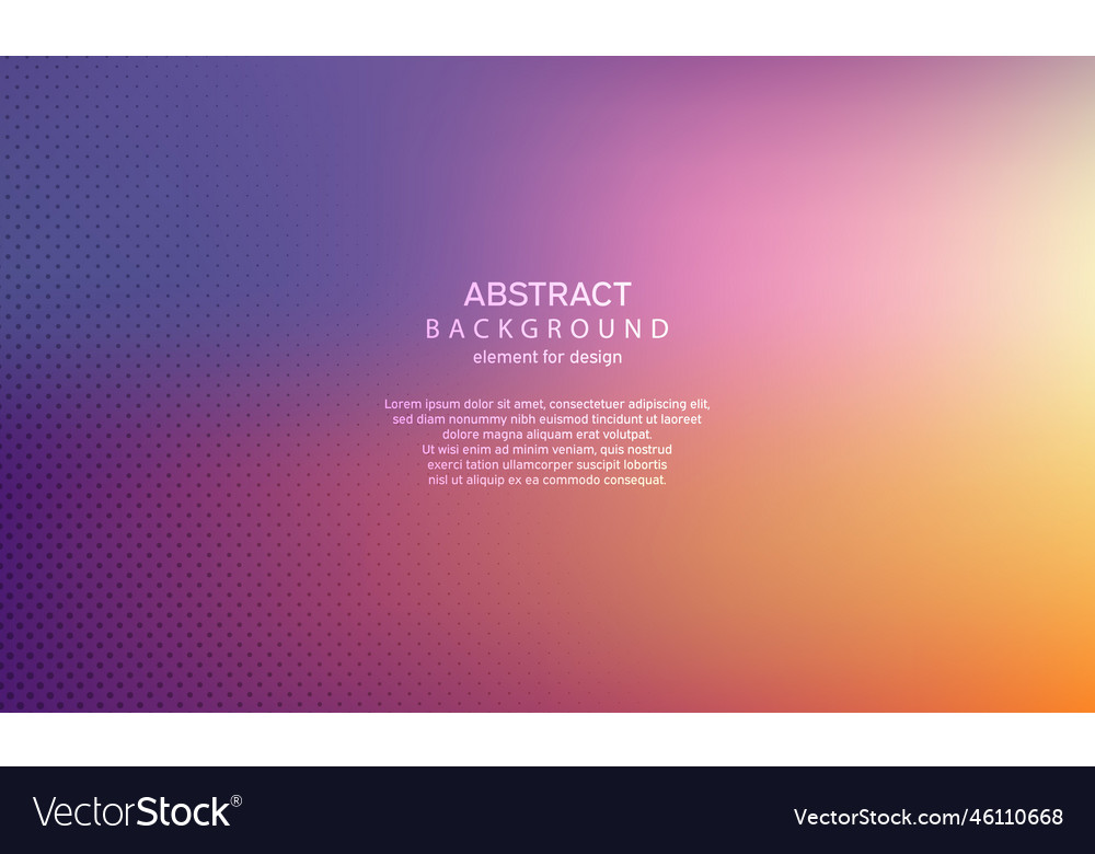 Abstract gradient background with dots element Vector Image