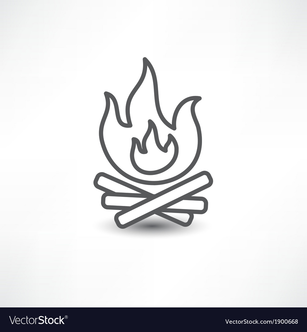 Bonfire Royalty Free Vector Image - VectorStock
