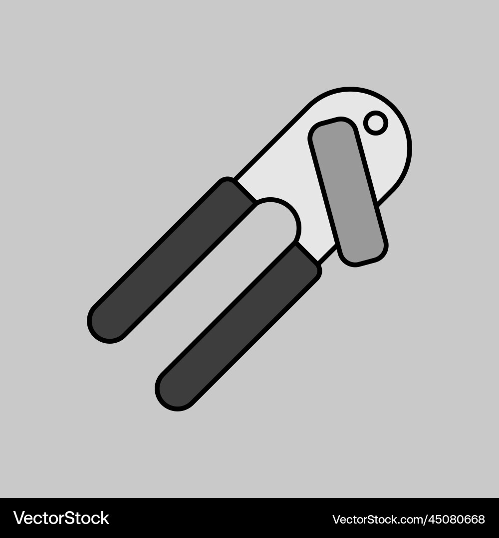 Can opener grayscale icon kitchen appliances Vector Image