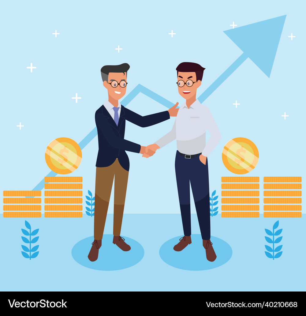 Congratulations business poster good planning Vector Image