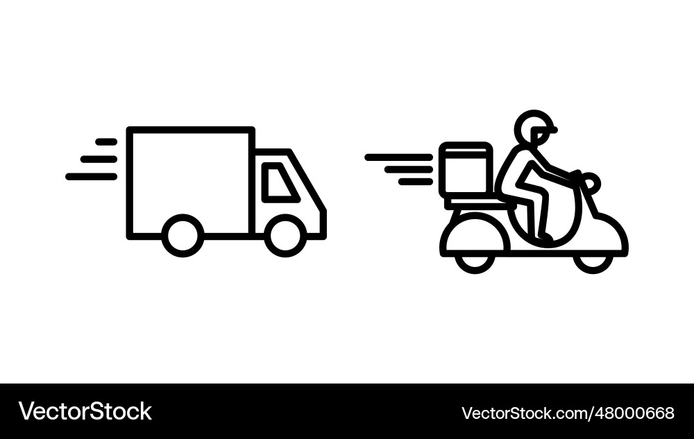 Delivery icon shipping fast icon Royalty Free Vector Image