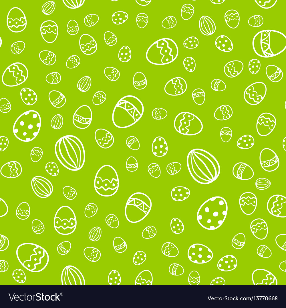 Easter egg seamless pattern Royalty Free Vector Image