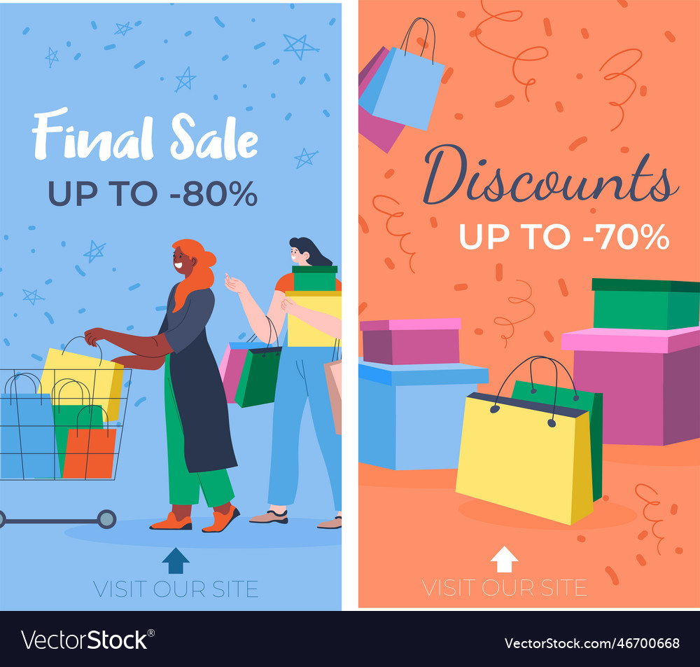 Final sale discounts up to seventy percents banner