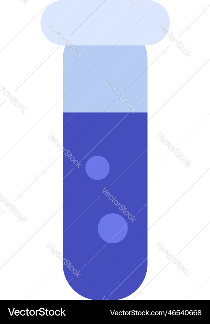 Glass alchemy tall test tube Royalty Free Vector Image