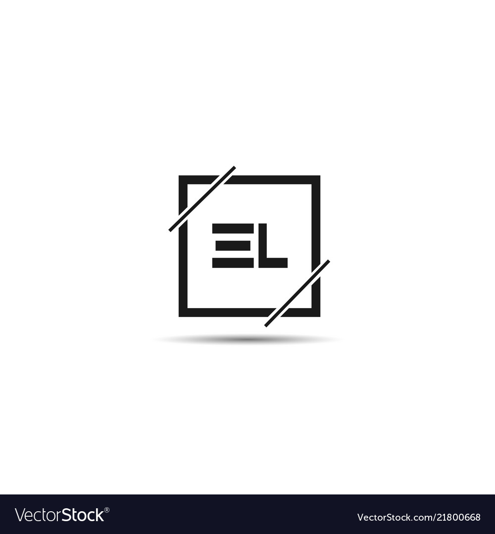 Initial letter el logo template design Royalty Free Vector