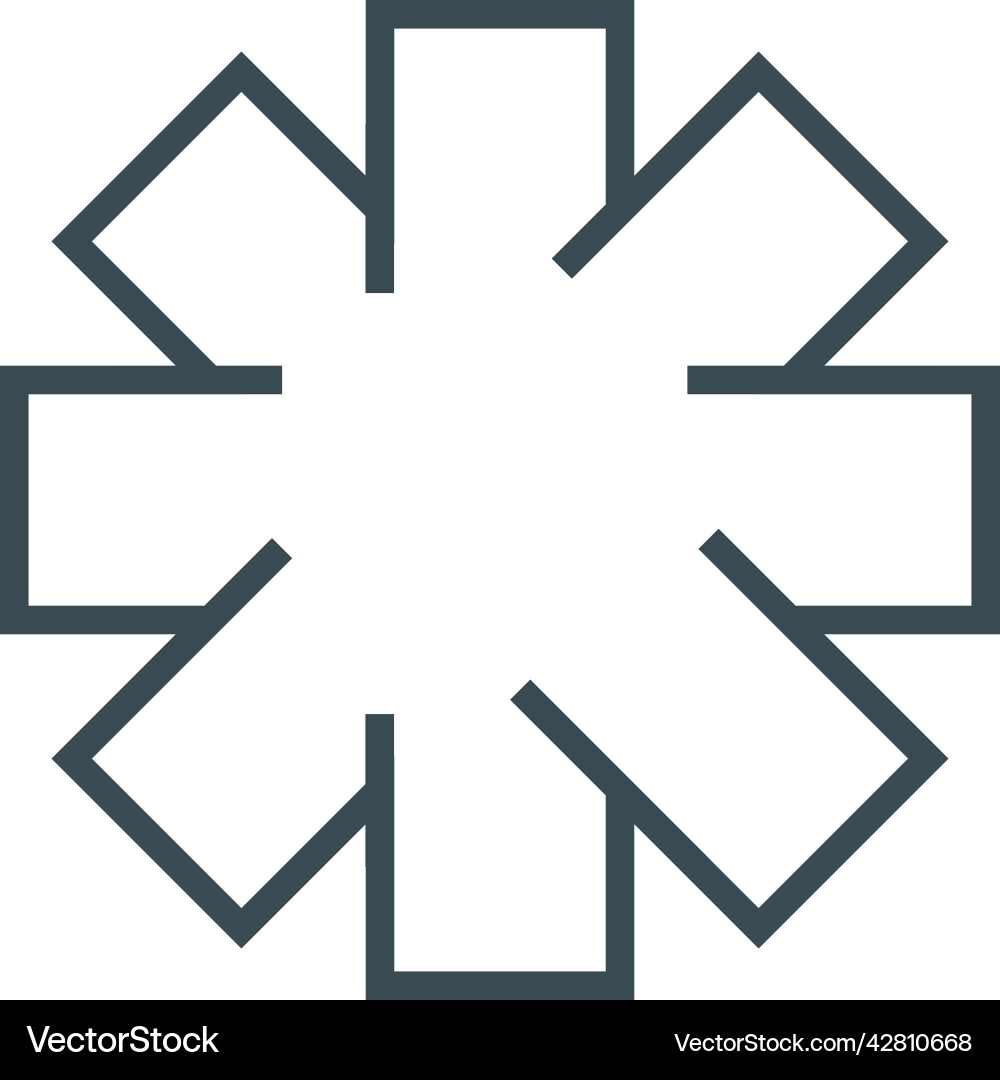 Medical cross sign Royalty Free Vector Image - VectorStock