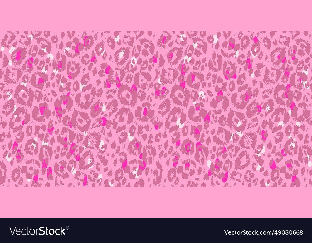 Pink leopard animal pattern Royalty Free Vector Image