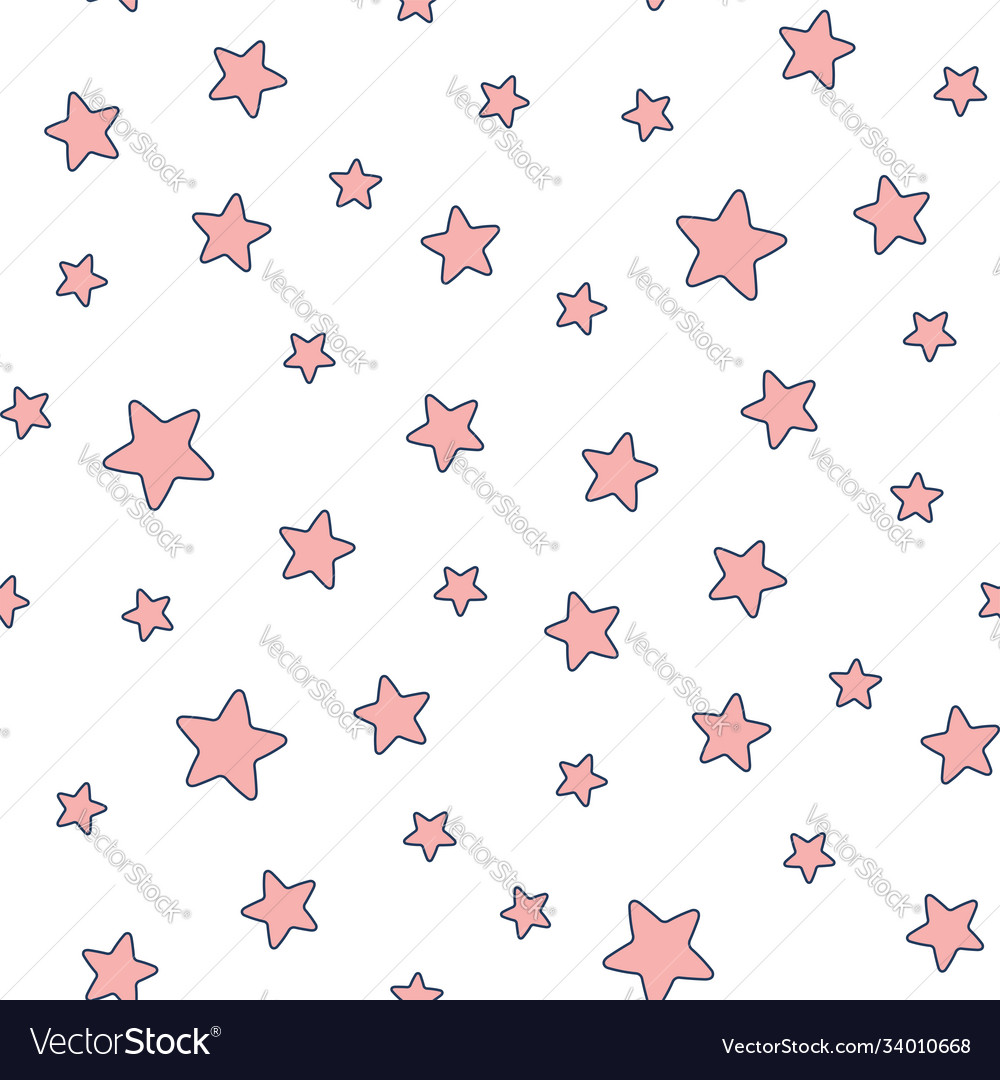 Seamless stars pattern Royalty Free Vector Image