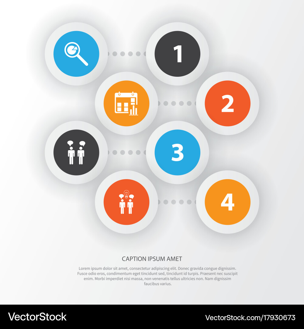 Authority icons set collection of project Vector Image