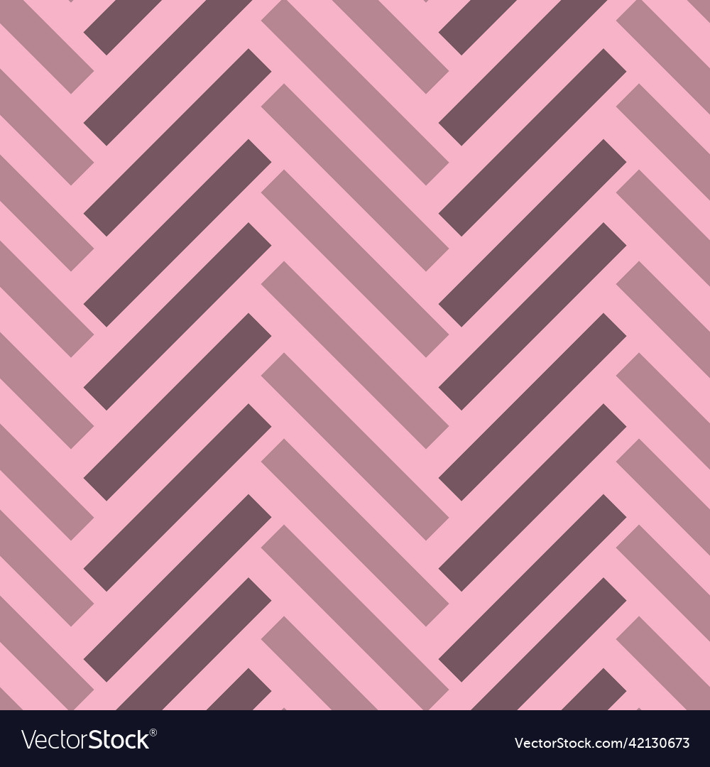 Chevron pattern pink and brown geometric abstract Vector Image
