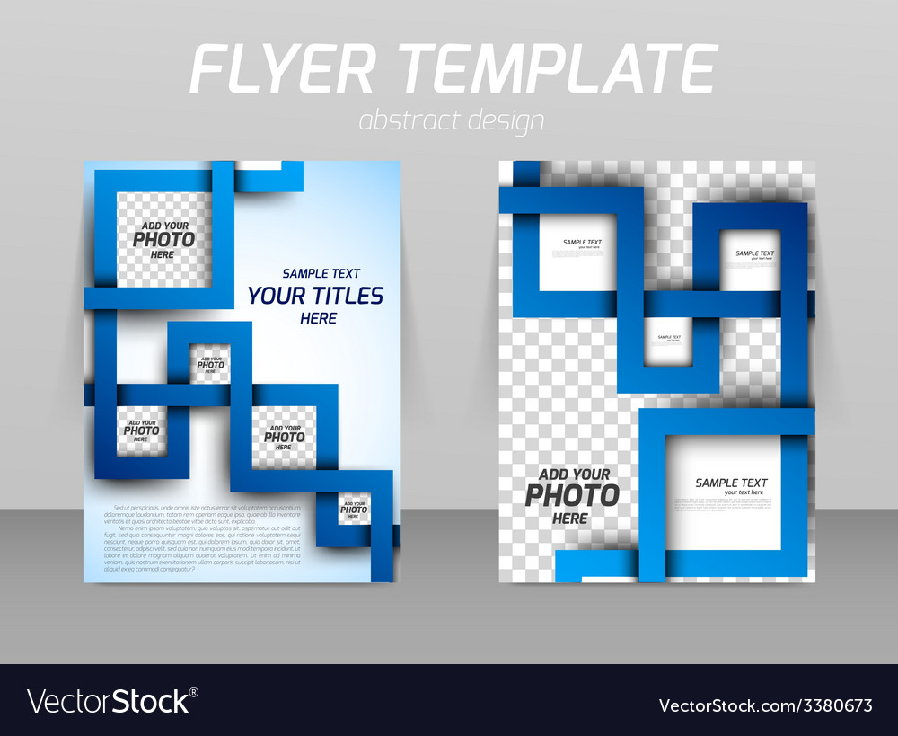 Flyer template Royalty Free Vector Image - VectorStock