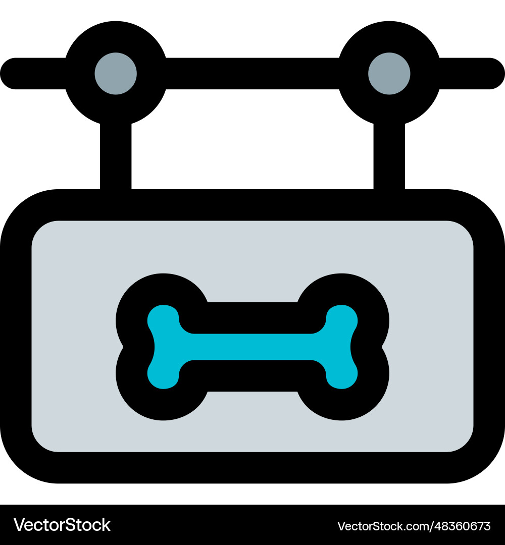 Hanging sign board for a pet store Royalty Free Vector Image