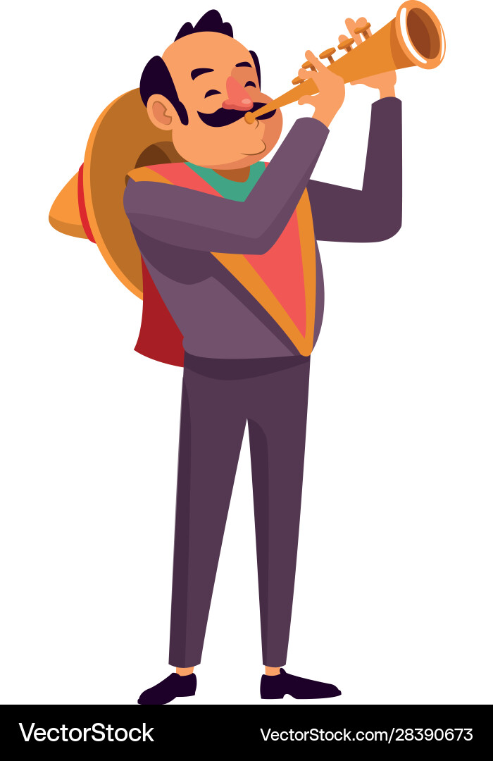 Isolated mexican man design Royalty Free Vector Image