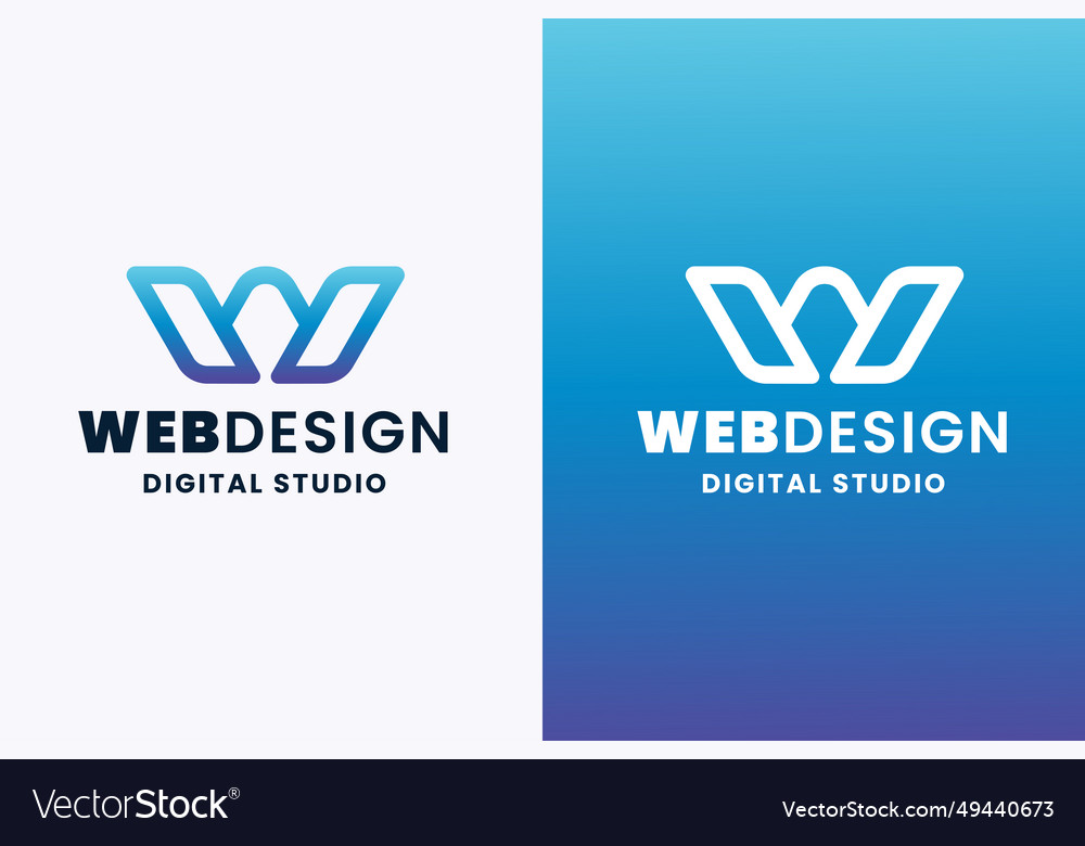 Logo webdesign Royalty Free Vector Image - VectorStock
