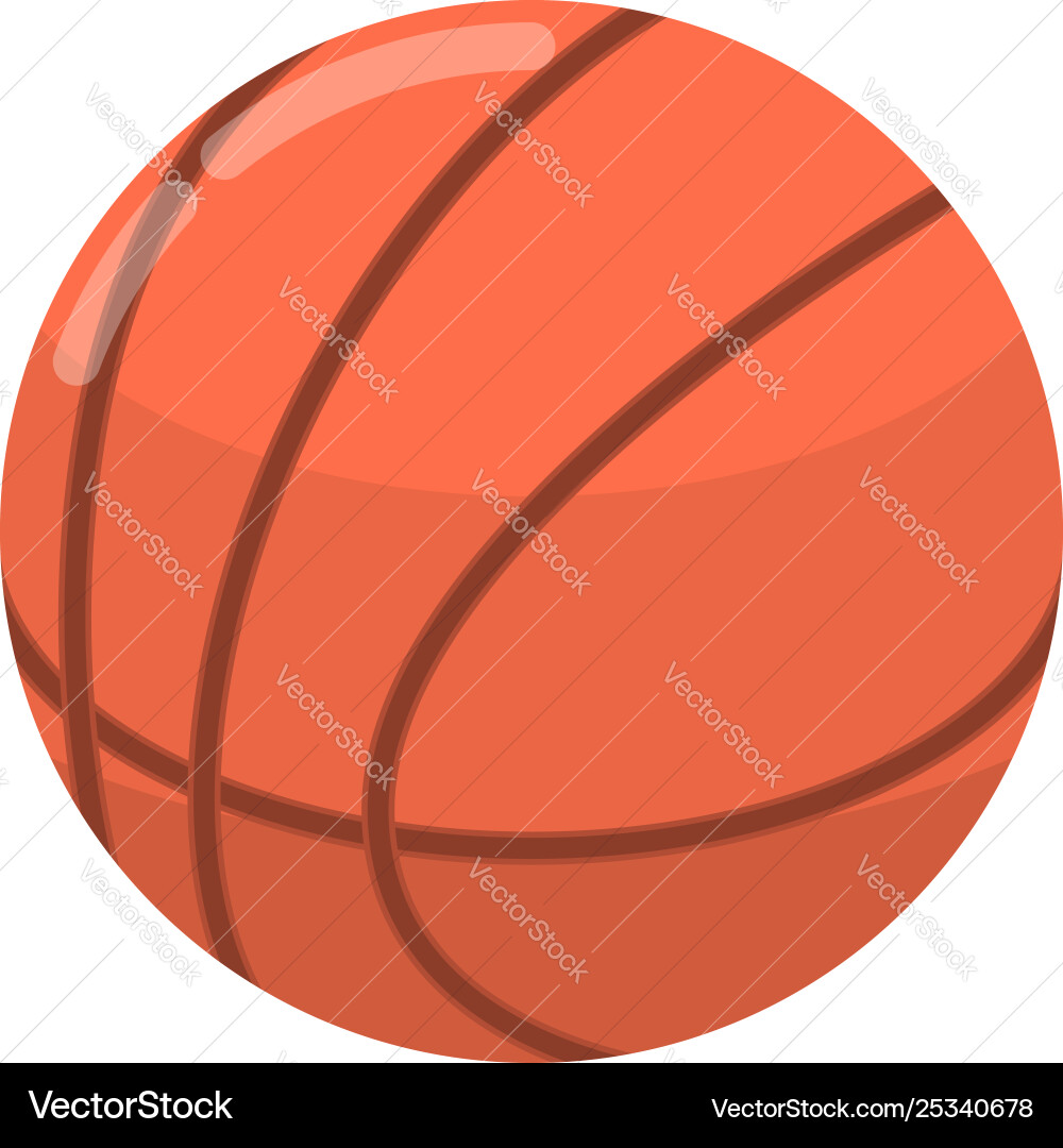 Basketball ball icon isometric style Royalty Free Vector