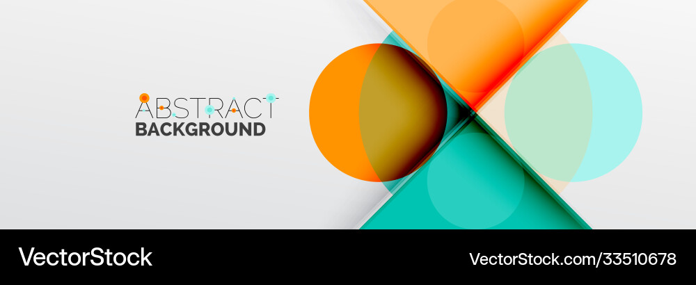 Bright color circles abstract round shapes Vector Image