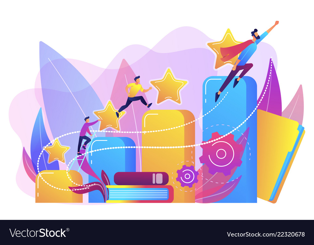 Career development concept Royalty Free Vector Image