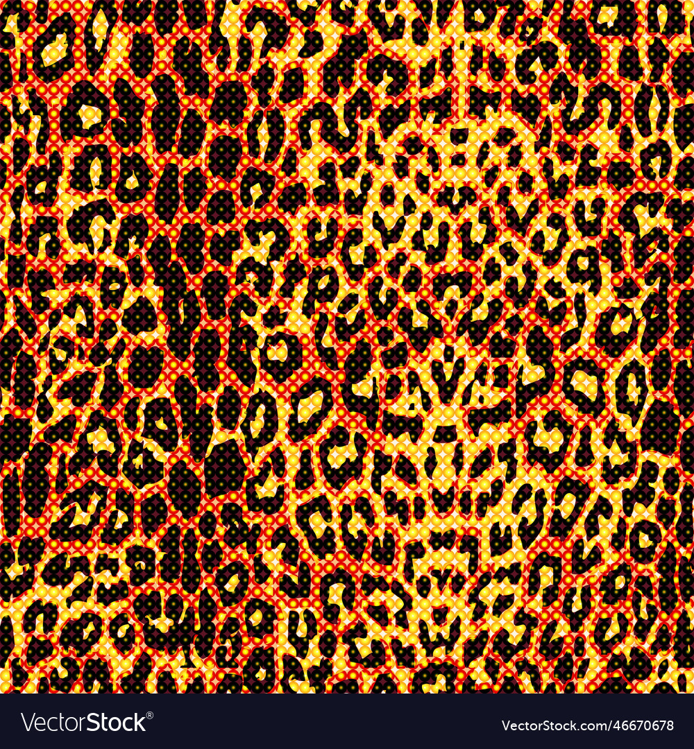 Cassic leopard seamless repeating pattern Vector Image