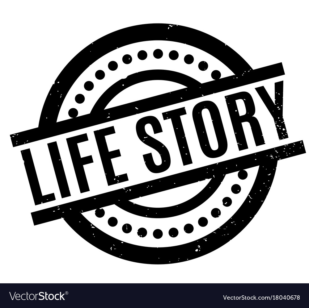 Life story rubber stamp Royalty Free Vector Image