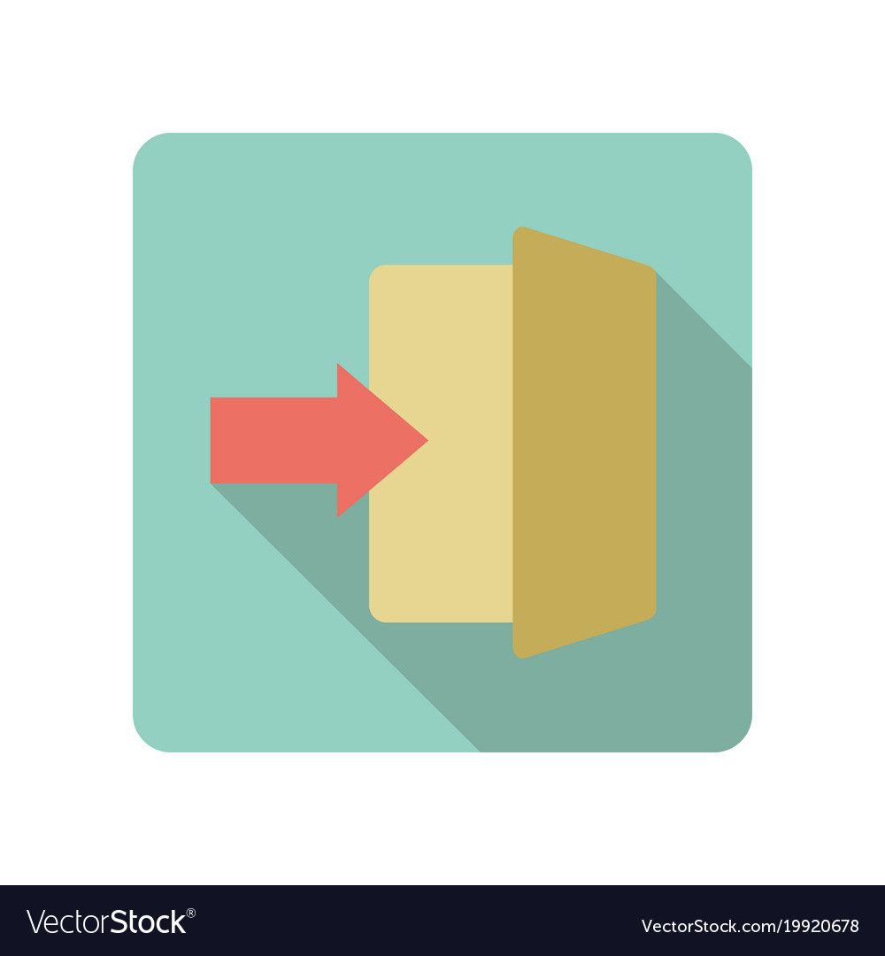 Login icon in trendy flat style Royalty Free Vector Image Login icon in trendy flat style Royalty Free Vector Image