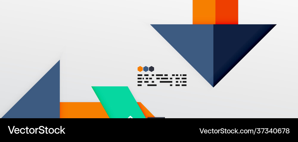 Shiny color triangles and geometric shapes Vector Image