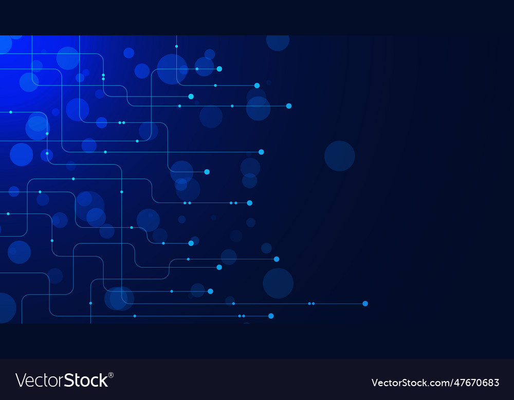 Abstract geometric with connecting dots and lines Vector Image