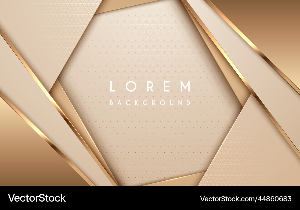 Abstract gold and white luxury background Vector Image
