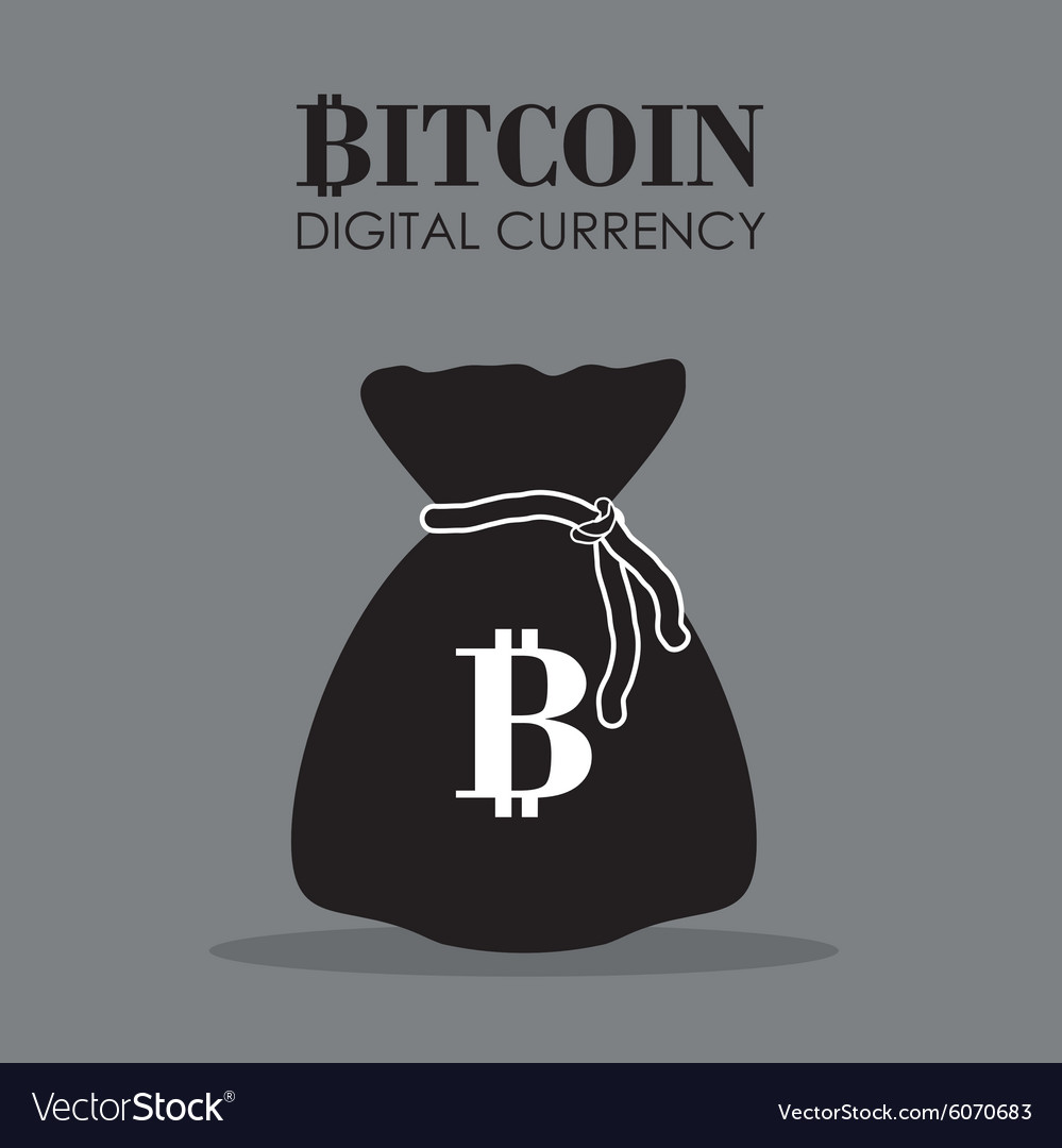 Bitcoin design Royalty Free Vector Image - VectorStock