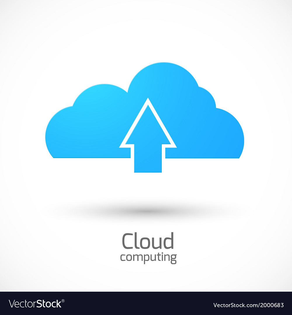 Cloud computing icon Royalty Free Vector Image