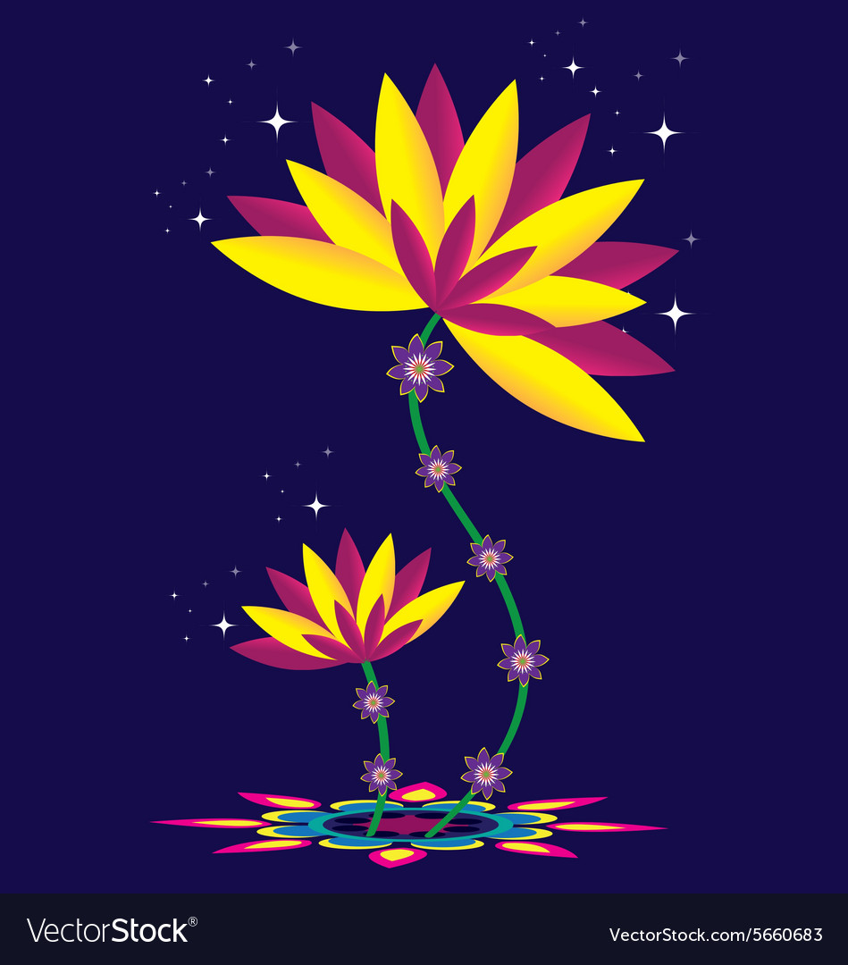 Flower pattern mandala Royalty Free Vector Image