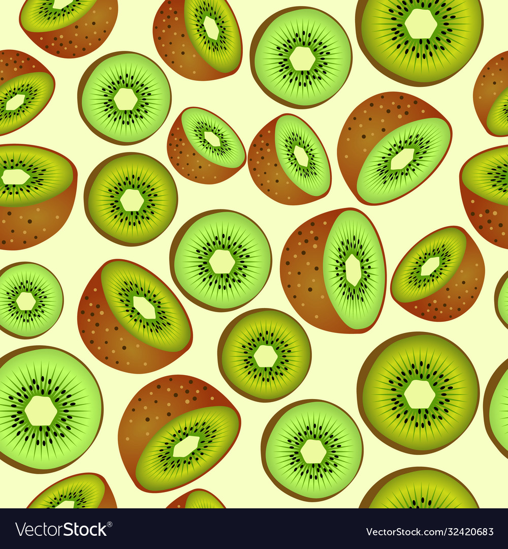 Kiwi pattern Royalty Free Vector Image - VectorStock