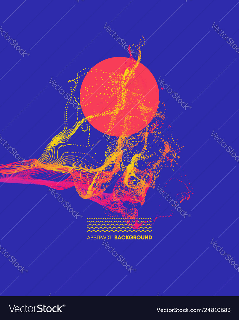 Point explode array with dynamic emitted 3d Vector Image