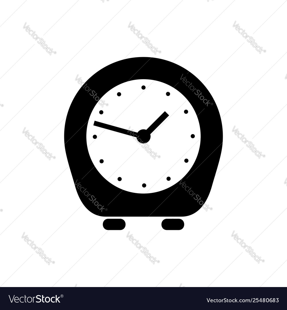 Table standing clock Royalty Free Vector Image