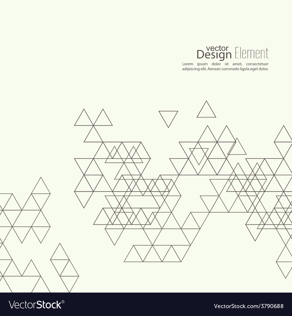 Creative abstract triangle pattern Royalty Free Vector Image